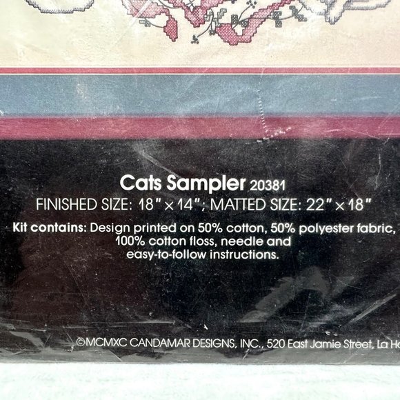 Golden Bee Candamar Designs | Office | Vintage Golden Bee Cat Sampler ...